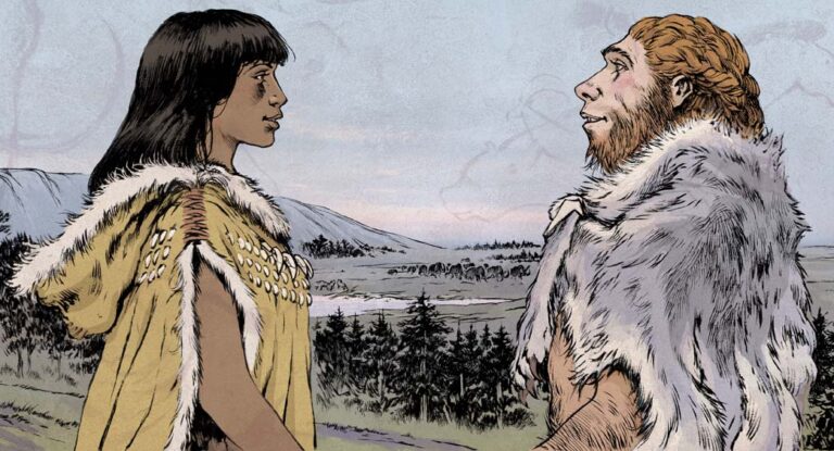 Les illustrations de la préhistoire - Hominides